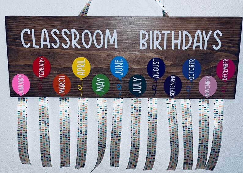 Classroom Birthday Sign - Etsy