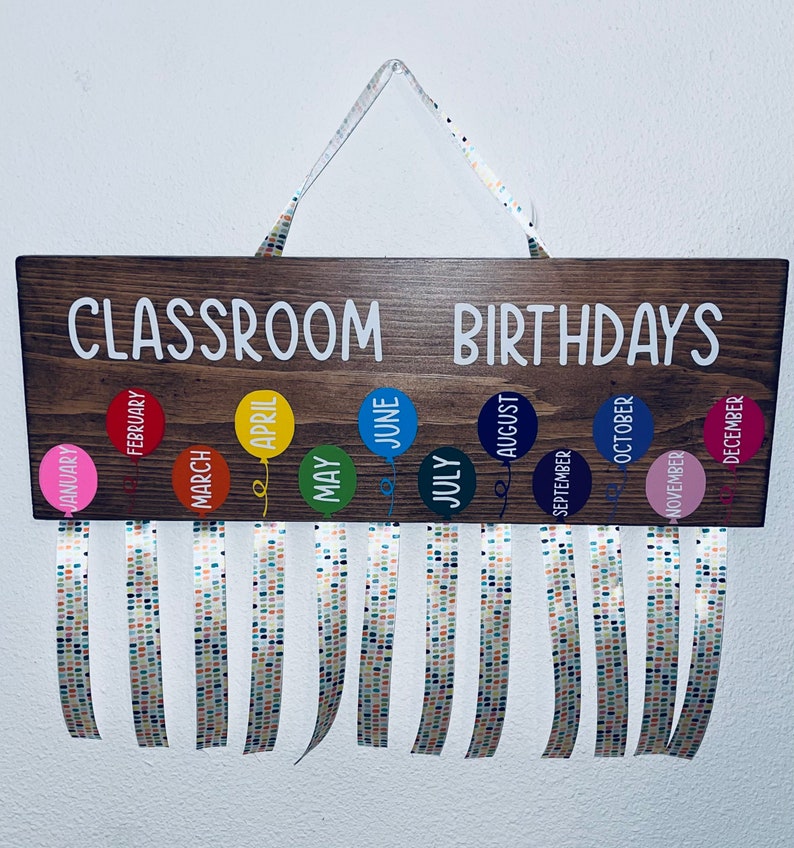 Classroom Birthday Sign - Etsy