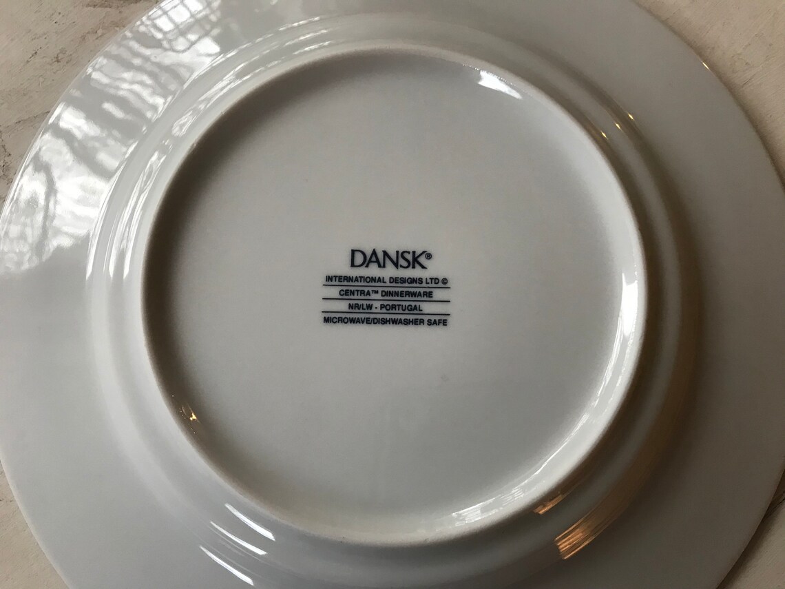 Dansk Centra Blue Salad Plates Set of 2 - Etsy