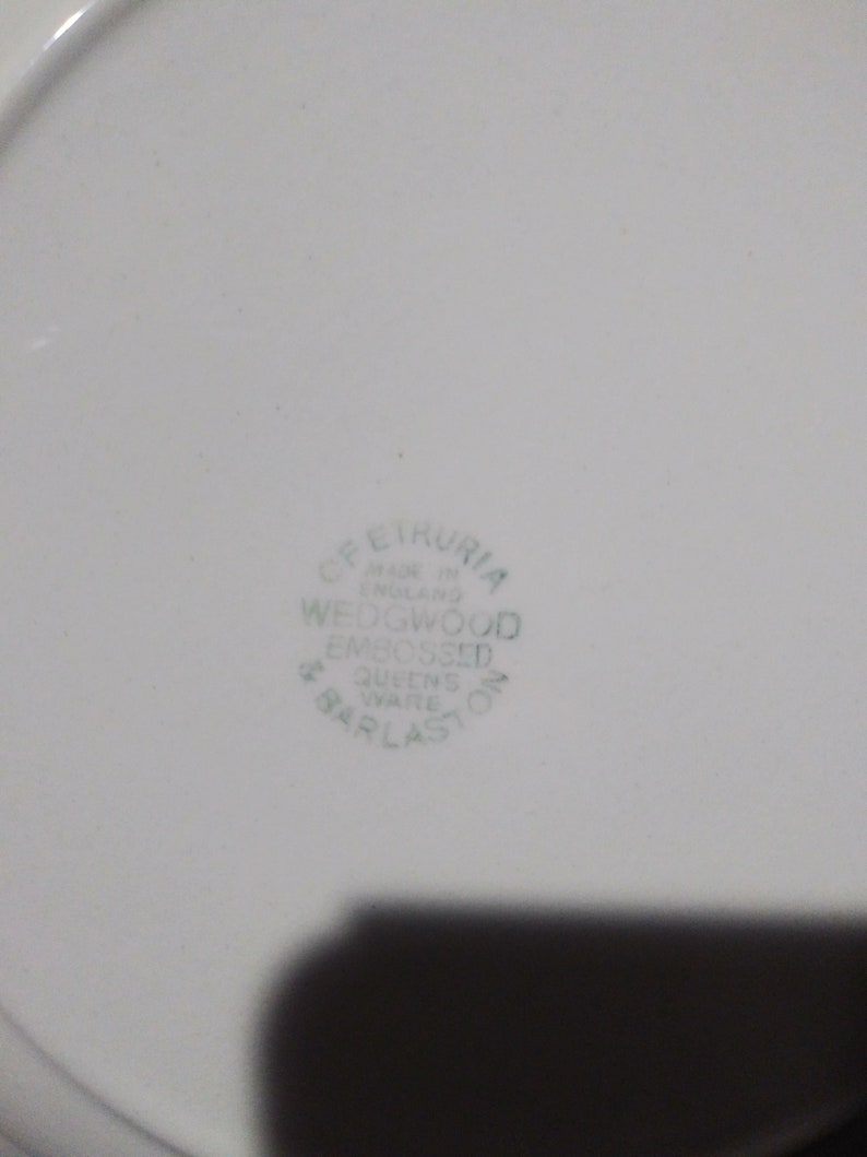 Wedgwood White Embossed Grape Dinner Plate - Etsy