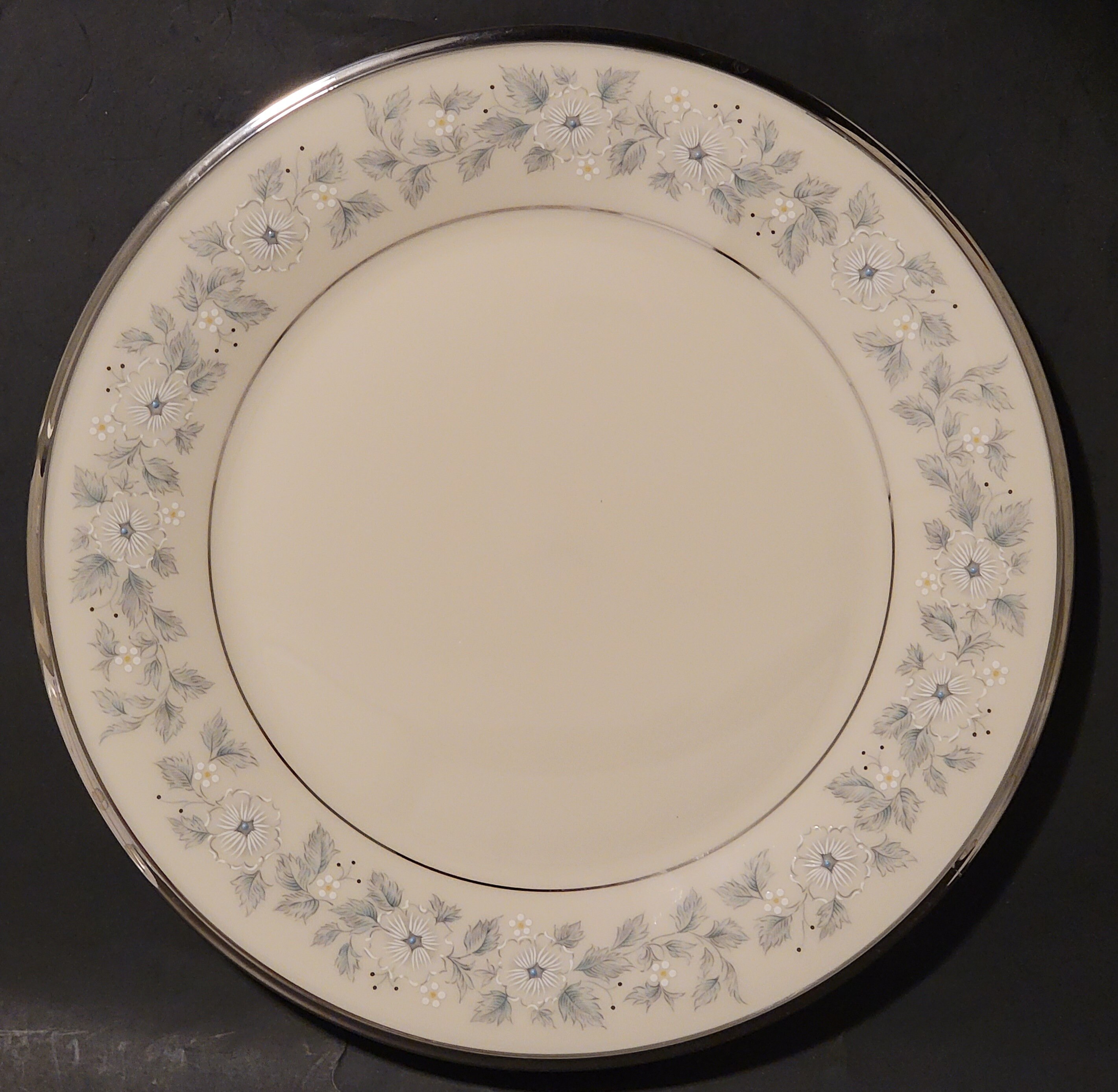 Lenox Windsong Dinner Plate Platinum Trim - Etsy