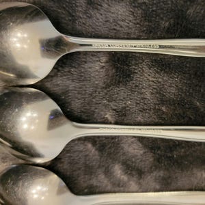 Set of 4 Oneida Spring Rose Glossy Teaspoons - Etsy