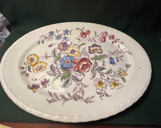 Vernon Kilns Mayflower Serving Platter - Etsy