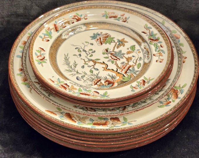 Lot of 11 Spode Indian Tree Plates. - Etsy