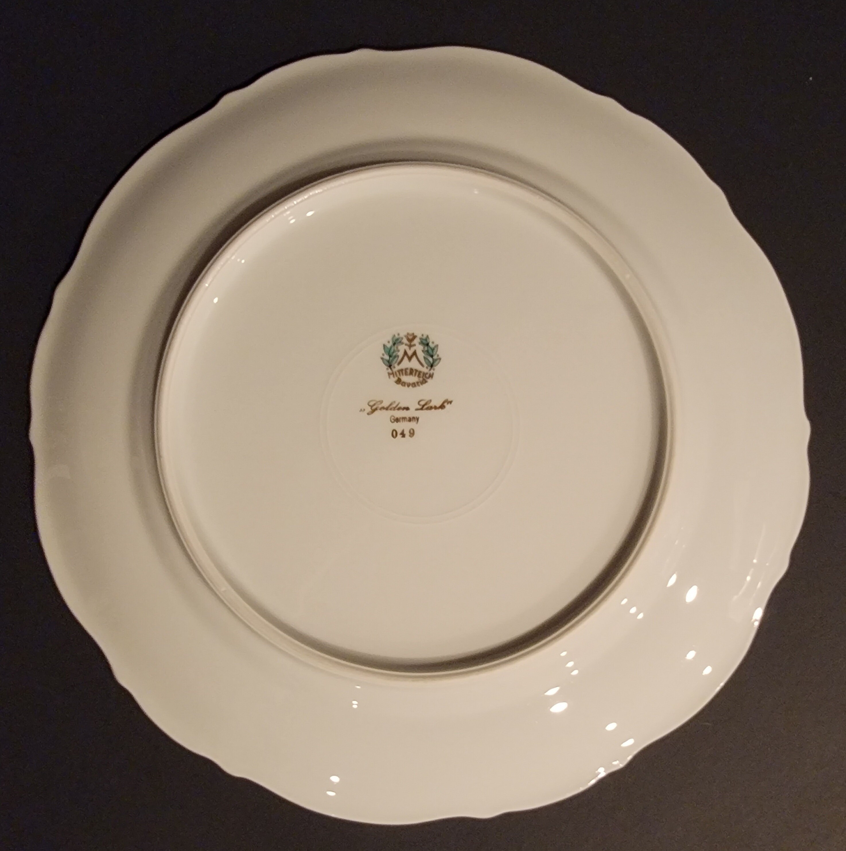 Mitterteich Golden Lark 9" Round Vegetable Bowl - Etsy