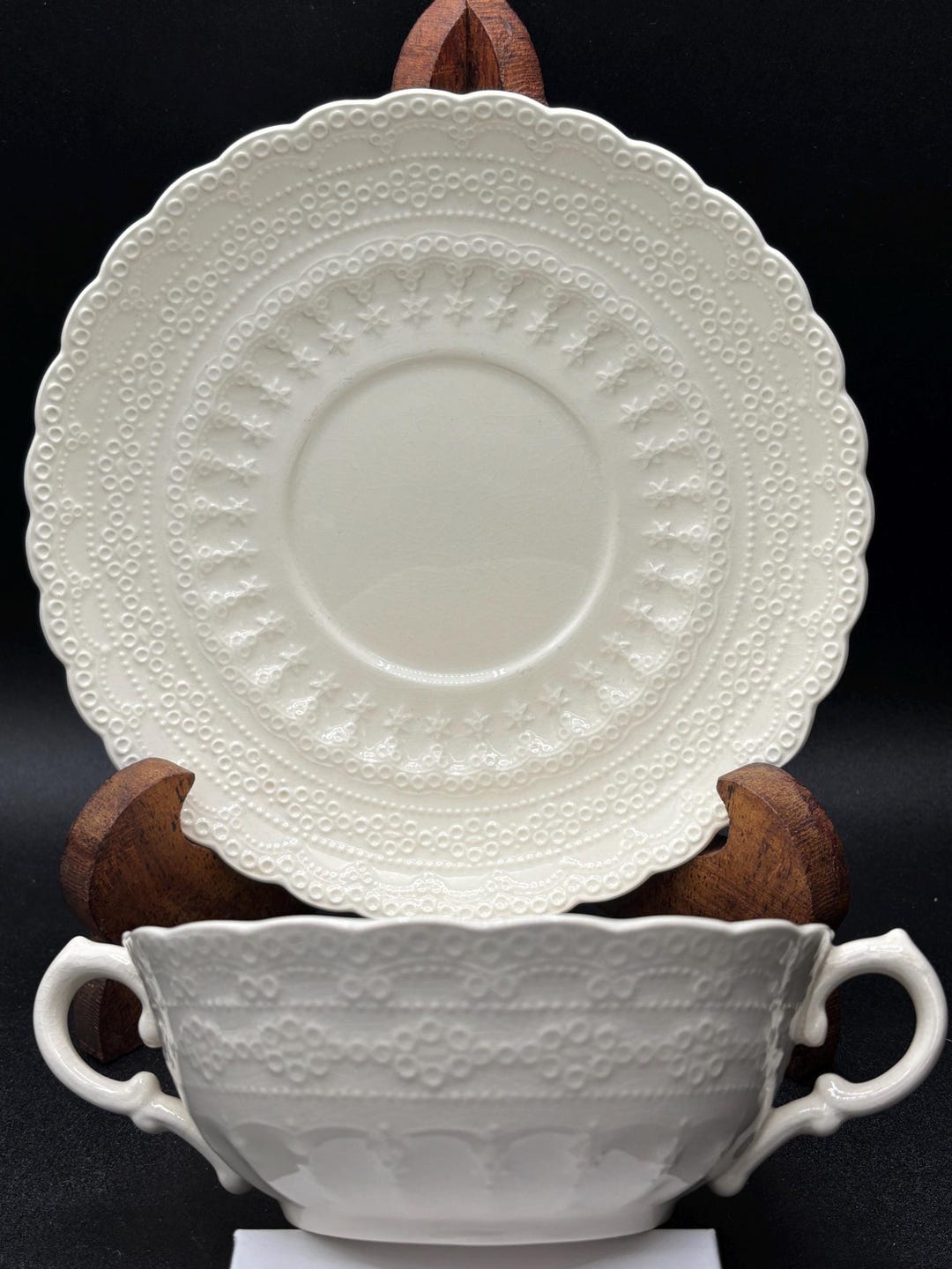 Spode Jewel Cream Soup & Saucers- Set of 3 - Etsy