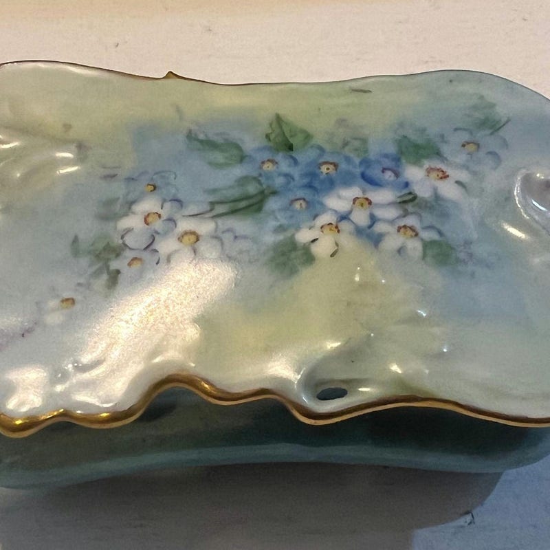 Antique Limoge Pill Box - Etsy
