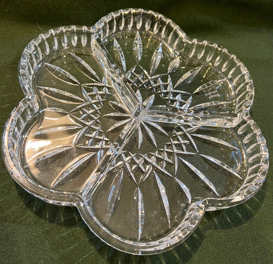 Waterford Lismore Clover Shaped 3 Part Relish Dish - Etsy