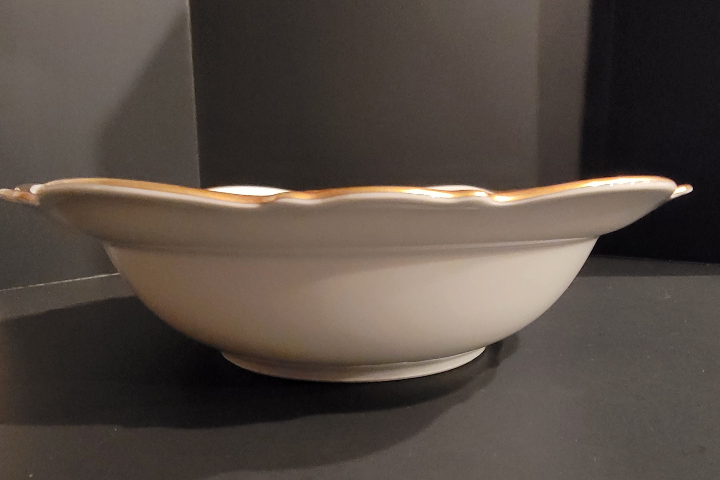 Mitterteich Golden Lark 9 Round Vegetable Bowl - Etsy
