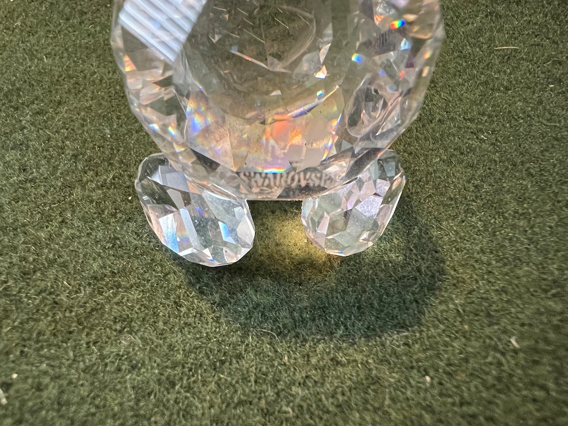 Swarovski Crystal Bear Figurine - Etsy