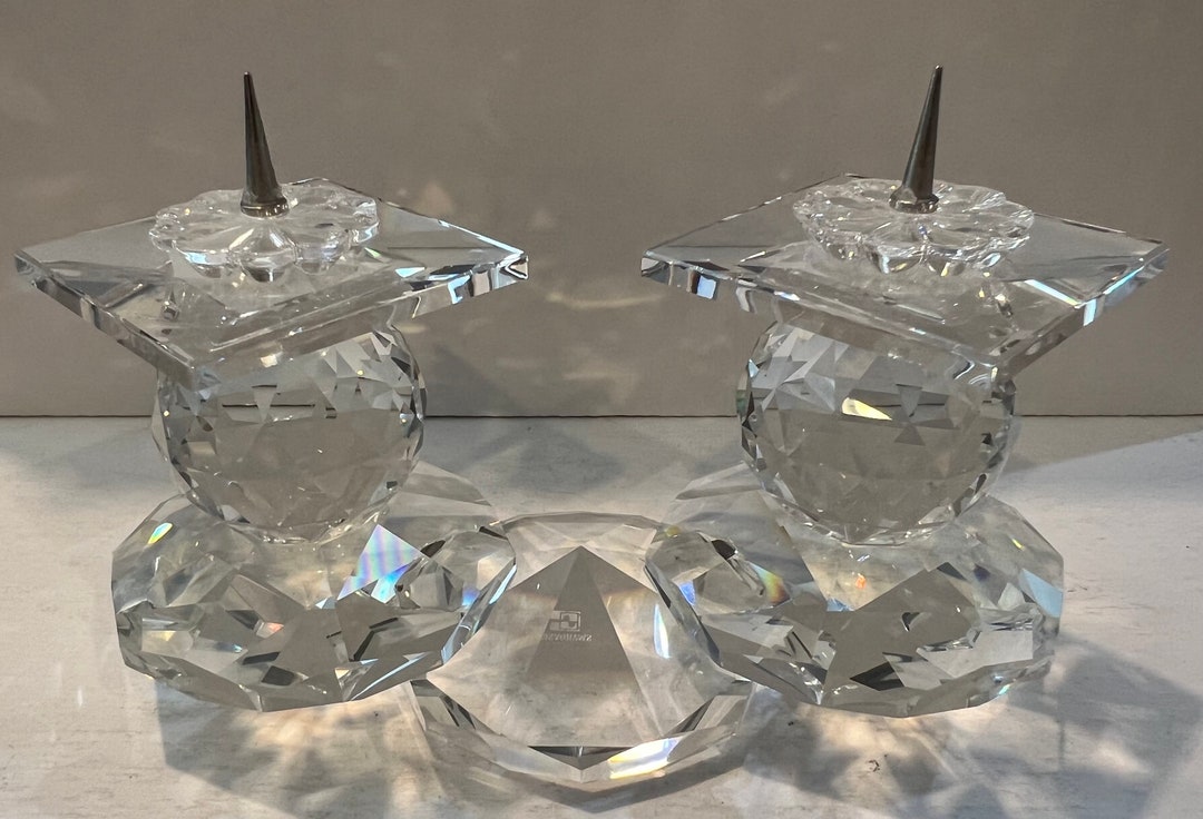 Swarovski Crystal Double Candle Holder - Etsy