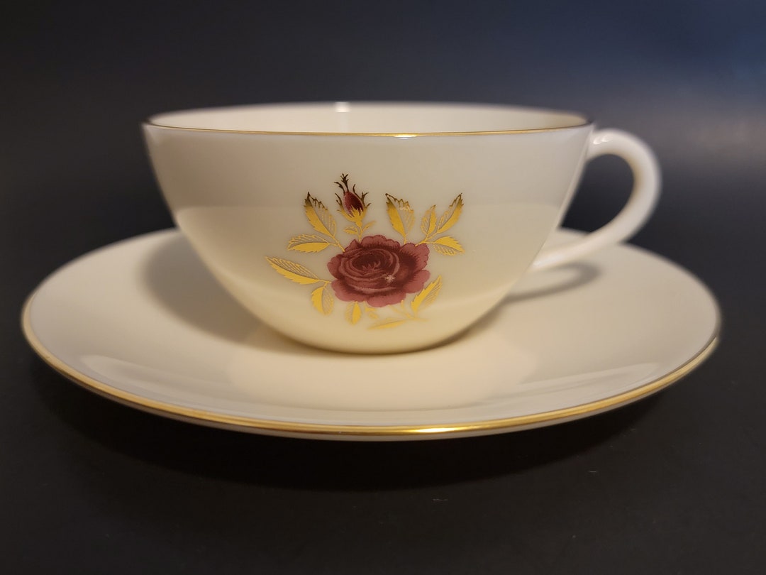 2 Lenox Roselyn Rhodora Cup and Saucer Sets - Etsy