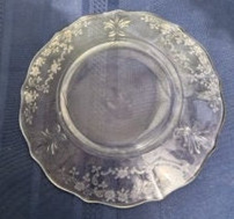 Fostoria Metal Rose Set of 4 Salad Plates - Etsy