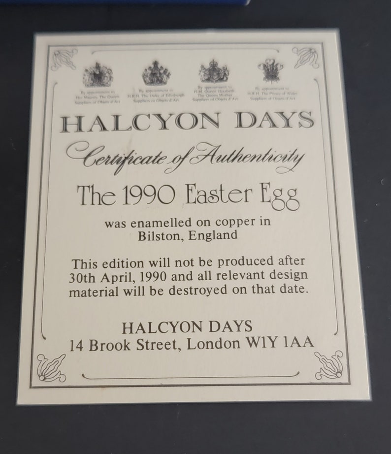 Halcyon Days the 1990 Easter Egg Trinket Box - Etsy
