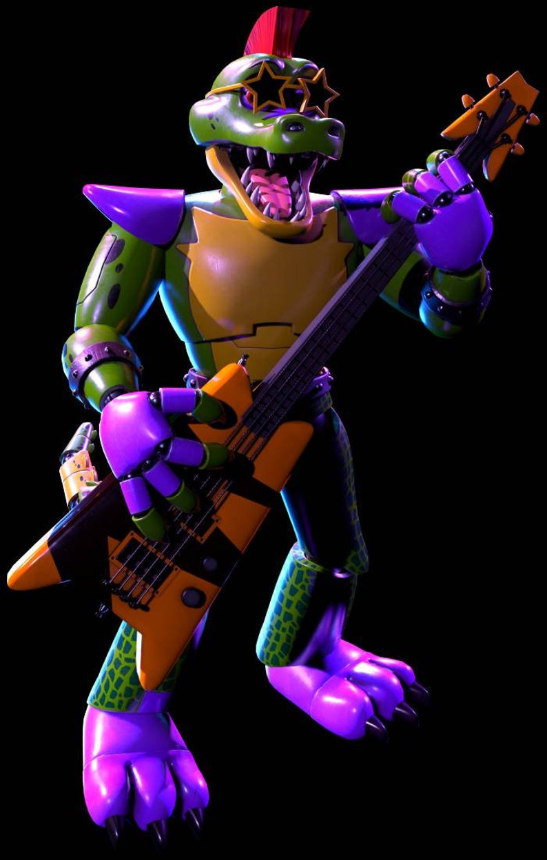 Monty Gator Cosplay FNAF Security Breach Earrings Polymer - Etsy UK