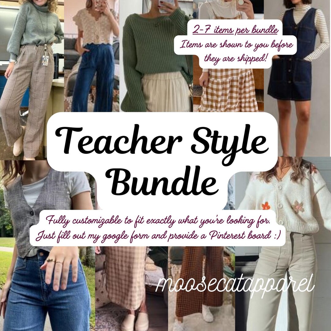 Teacher Style Bundle Pinterest Board Personalized Vintage Box Thrift ...