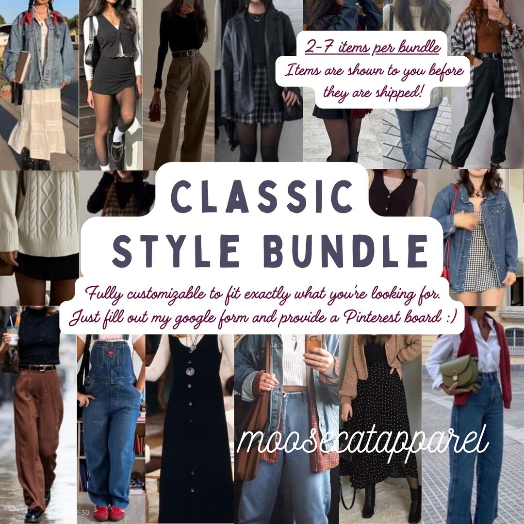 Classic Style Bundle Pinterest Board Vintage Curated Thrift Bundle ...