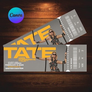 Custom Personalised TATE MCRAE Miss Possessive Concert World Tour ...