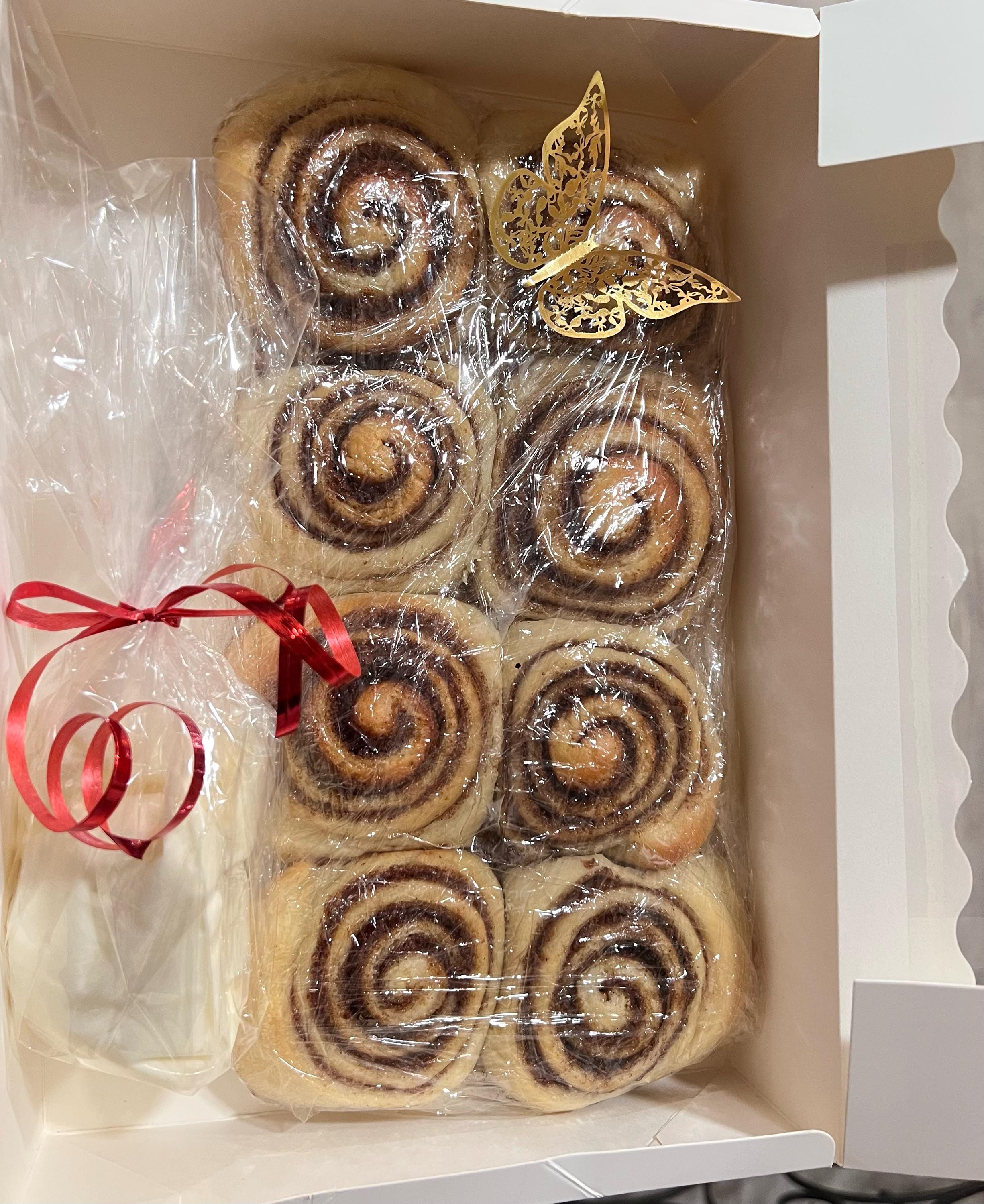 Fresh Cinnamon Rolls, Gift, Care Package, Desserts, Birthday ...