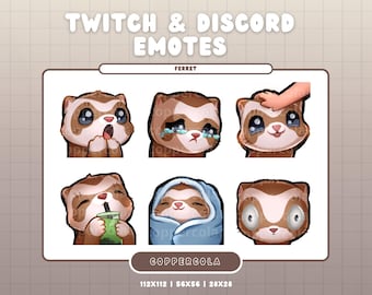KURO EMOTES | Twitch & Discord | Cute, Kawaii, Chibi | 6 Emote Pack for ...