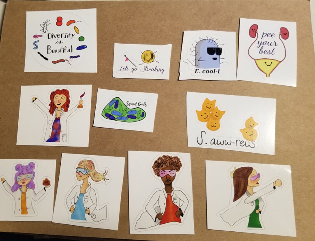 Science Sticker Pack Pack of 5 - Etsy