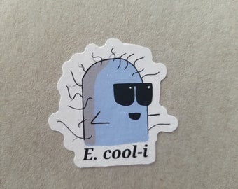 Please Just Work E. Coli Vinyl Sticker - Etsy