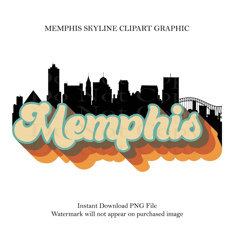Memphis Tn Skyline Png - Etsy
