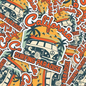 Summer Printable Sticker Bundle, Beach Stickers, Retro Sticker Bundle ...