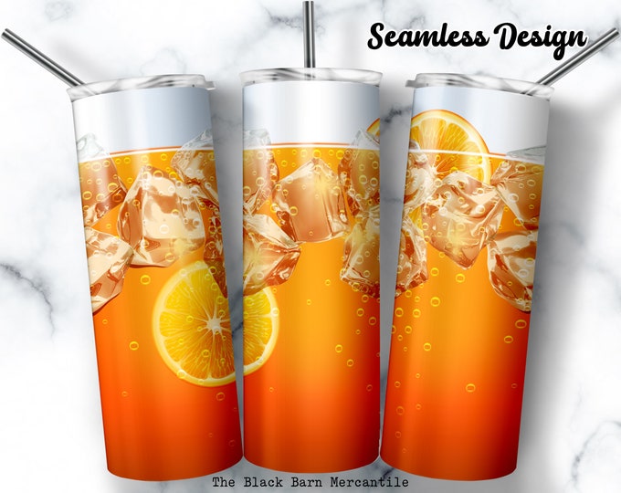Iced Tea Drink 20 Oz. Skinny Tumbler Wrap, Beverage Tumbler Wrap ...