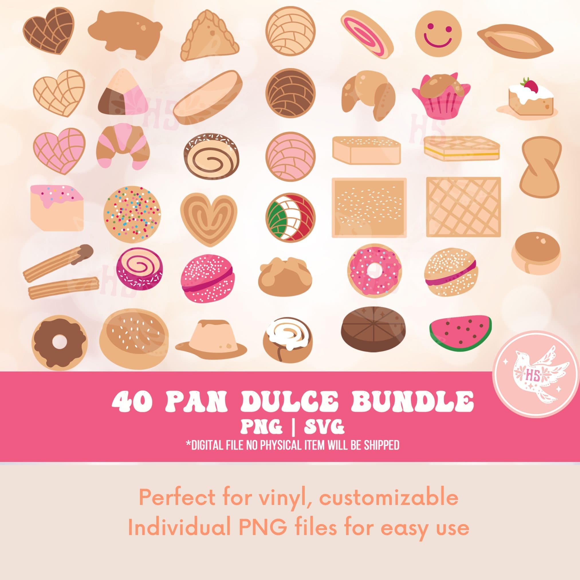 Pan Dulce Bundle SVG PNG Vector File Cricut Sublimation - Etsy UK