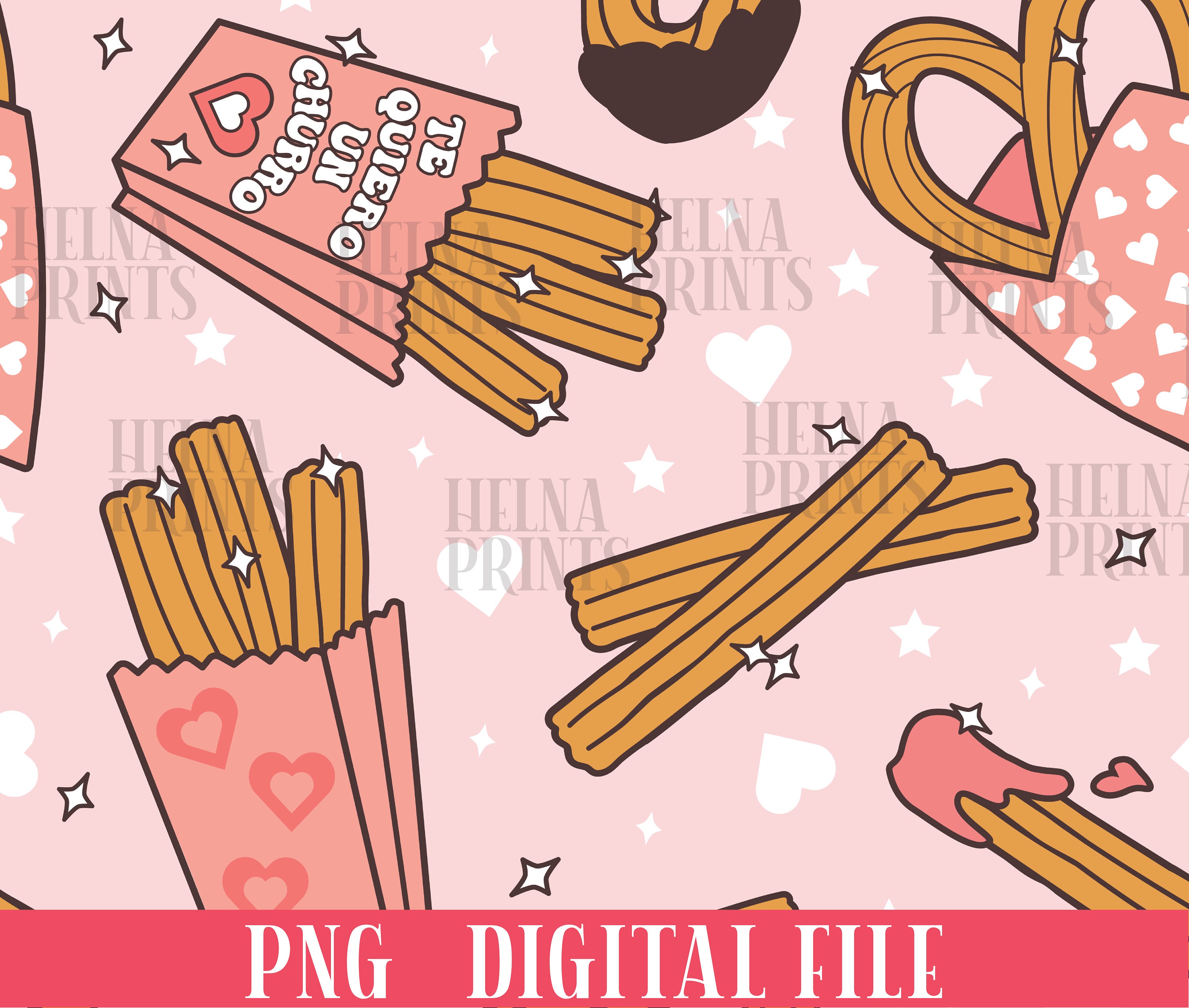 Churro Pattern PNG Mexican Pattern Churro Png, Latina, Chicana Mexican ...