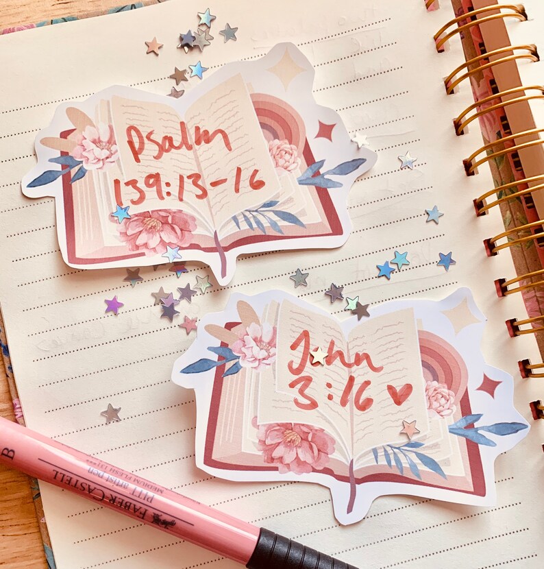 Bible Sticker, Bible Verse Sticker, Christian Sticker, Faith Sticker ...