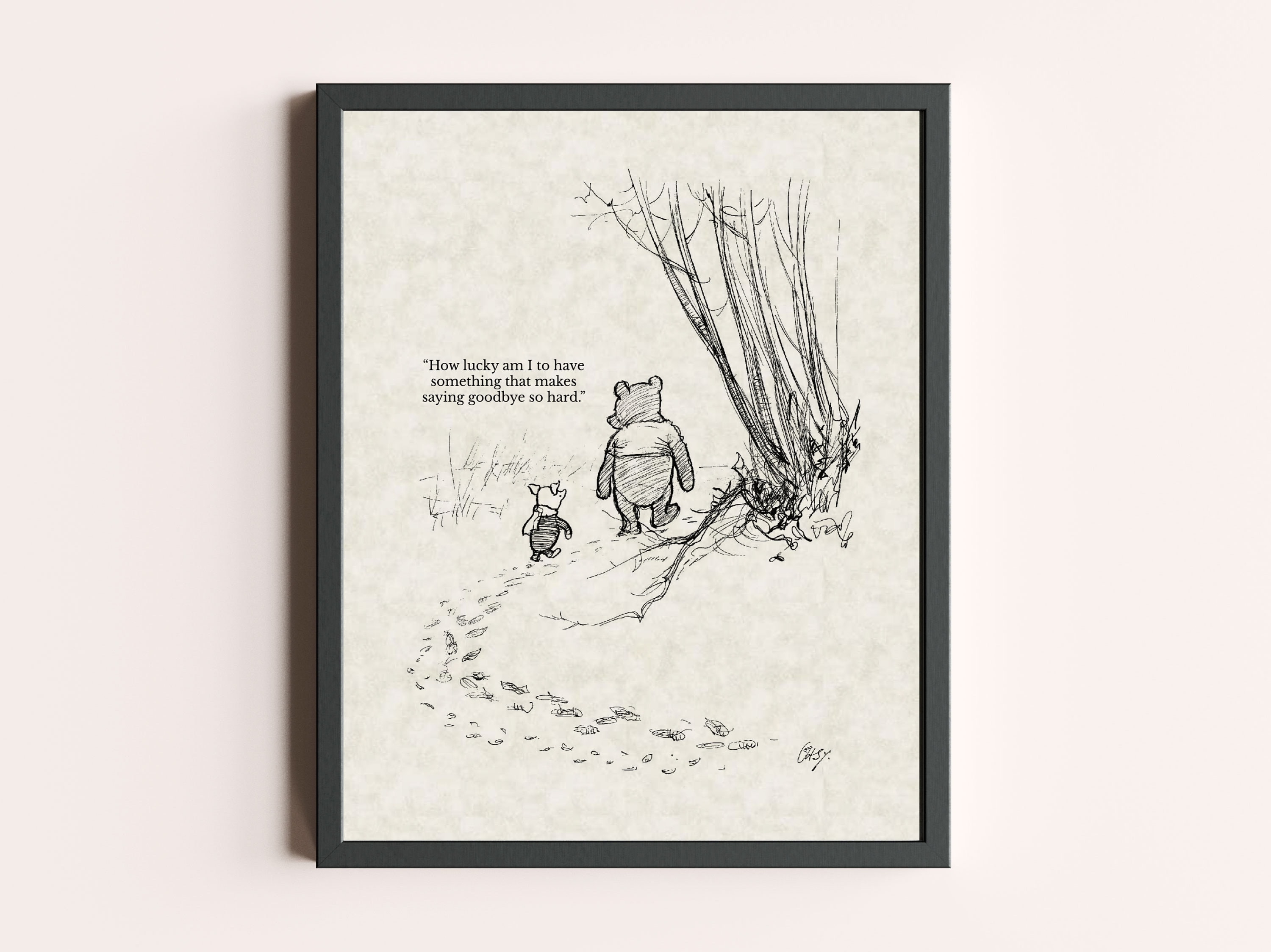 How Lucky Am I to Have Something... Winnie the Pooh Quote Print ...
