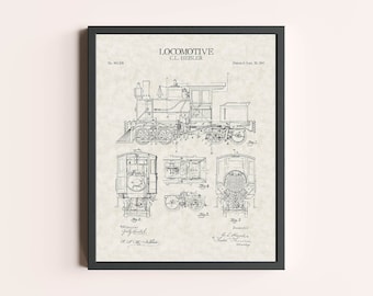 Patent Print of a Train Railway Crossing, Patent Art Print, Patent ...