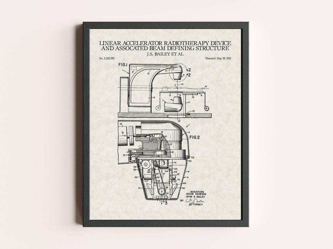 Linear Accelerator LINAC Patent Print | Medical Treatment Patent Wall ...
