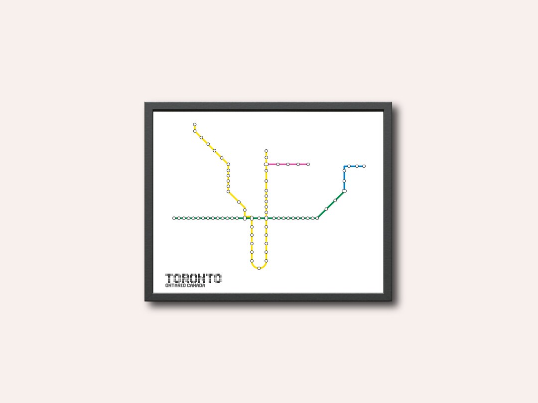 Toronto Subway Art Print | Wall Art Print | Home Decor | Wall Decor - Etsy