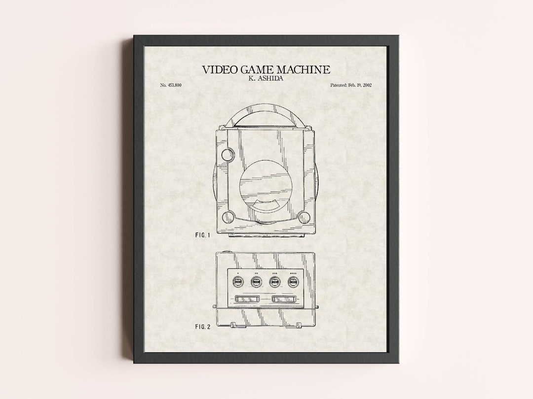 Nintendo Gamecube Console Patent Print | Video Game Patent Print ...