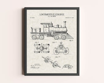 Patent Print of a Train Railway Crossing, Patent Art Print, Patent ...