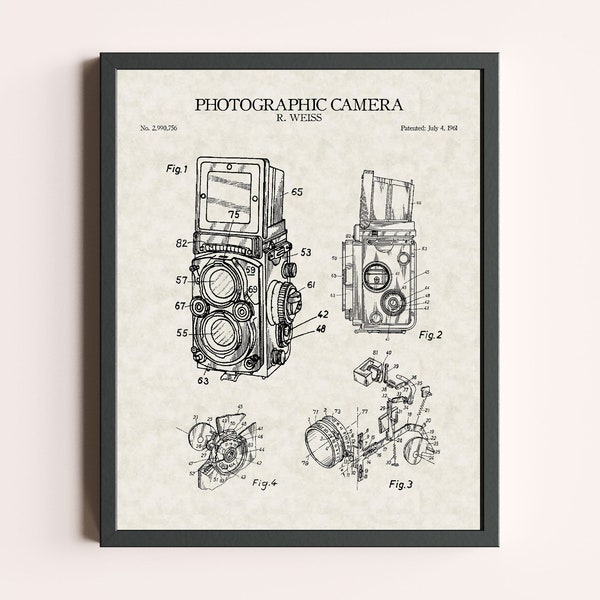 Vintage Camera Print - Etsy