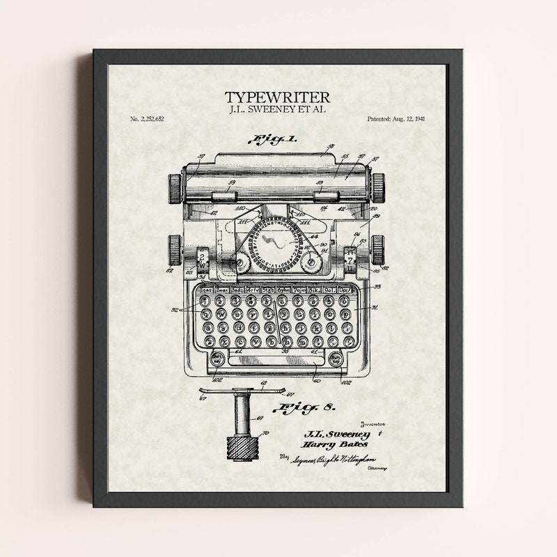 Typewriter Art Print - Etsy