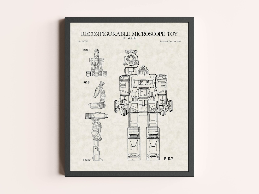 Transformers Perceptor Patent Print | TV Cartoon Print | Autobots ...
