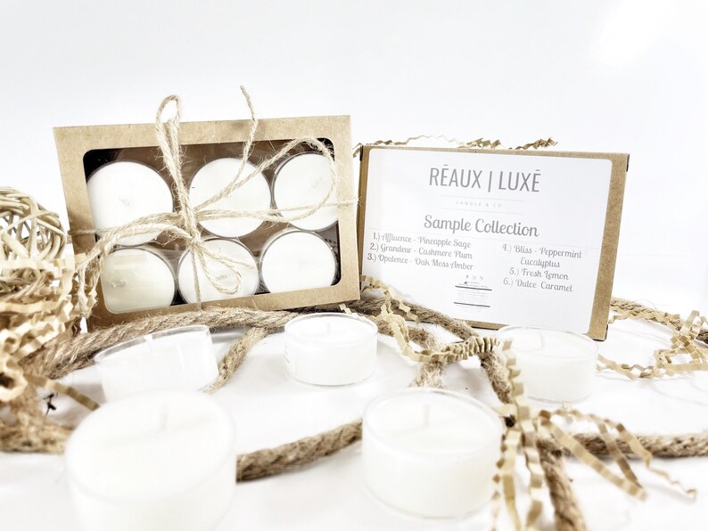 6 Pack Tea Light Sample Collection Soy Tea Lights Tea Lights . Variety ...