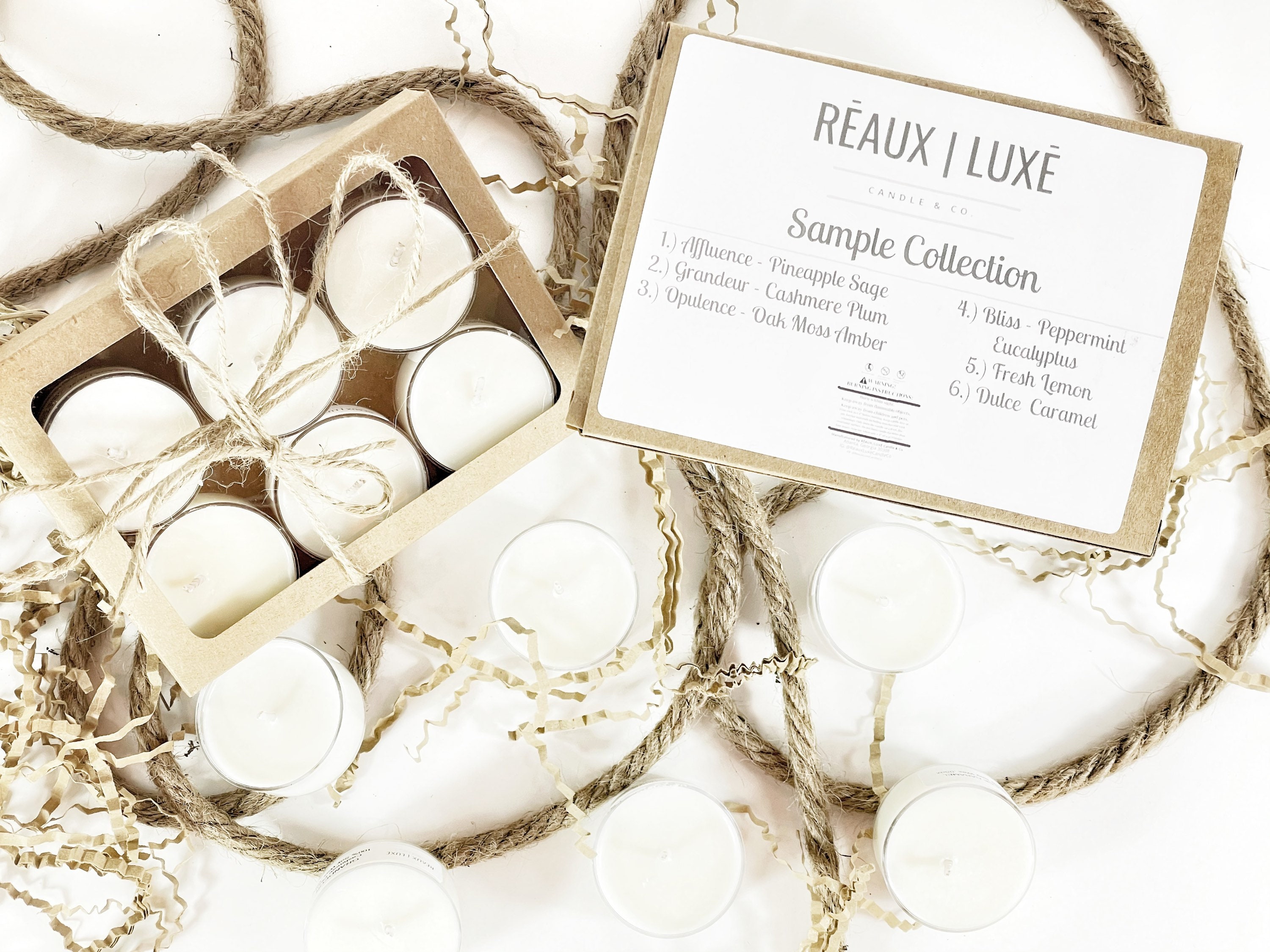 6 Pack Tea Light Sample Collection Soy Tea Lights Tea Lights . Variety ...