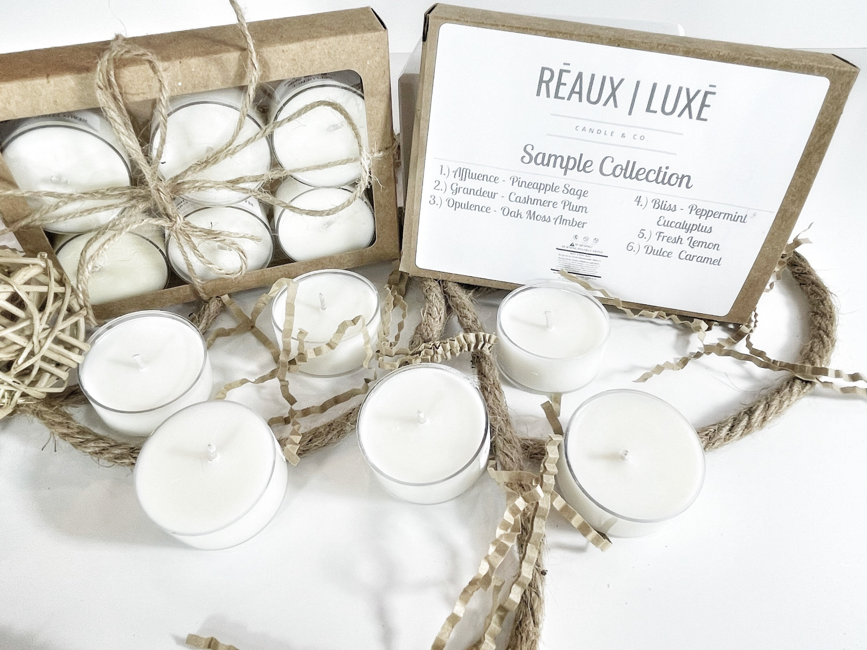 6 Pack Tea Light Sample Collection Soy Tea Lights Tea - Etsy