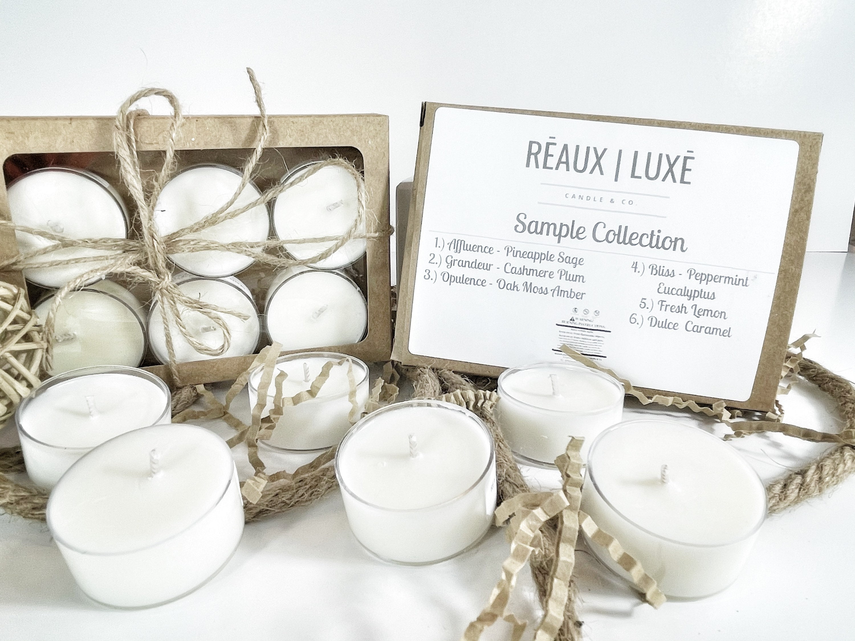 6 Pack Tea Light Sample Collection Soy Tea Lights Tea - Etsy