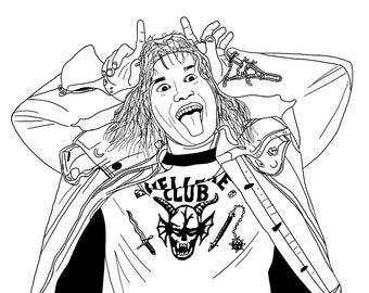 Eleven Stranger Things Coloring Pages