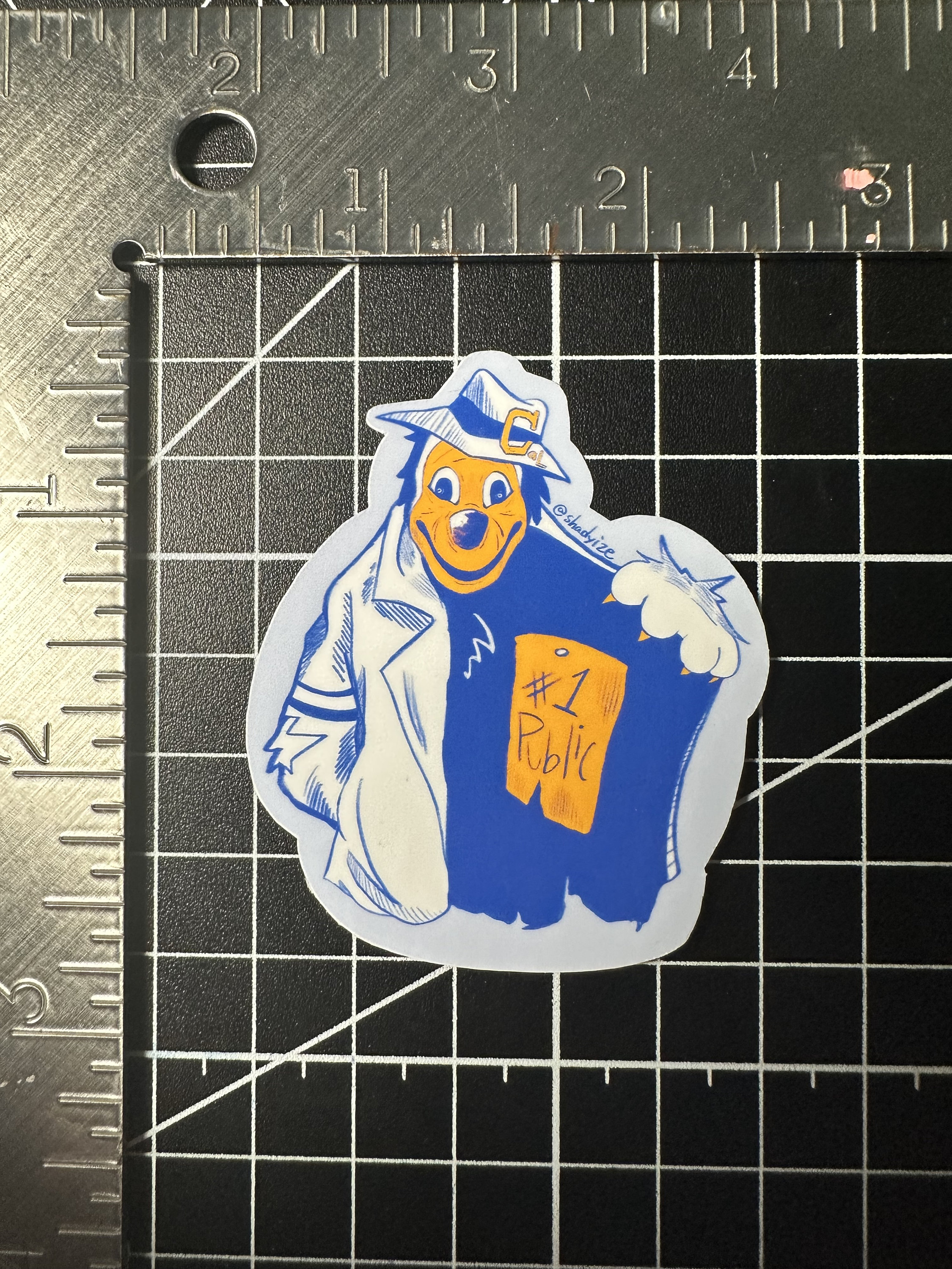 Funny UCB berkeley Sticker for College Students and Alumni Vinyl Matte ...