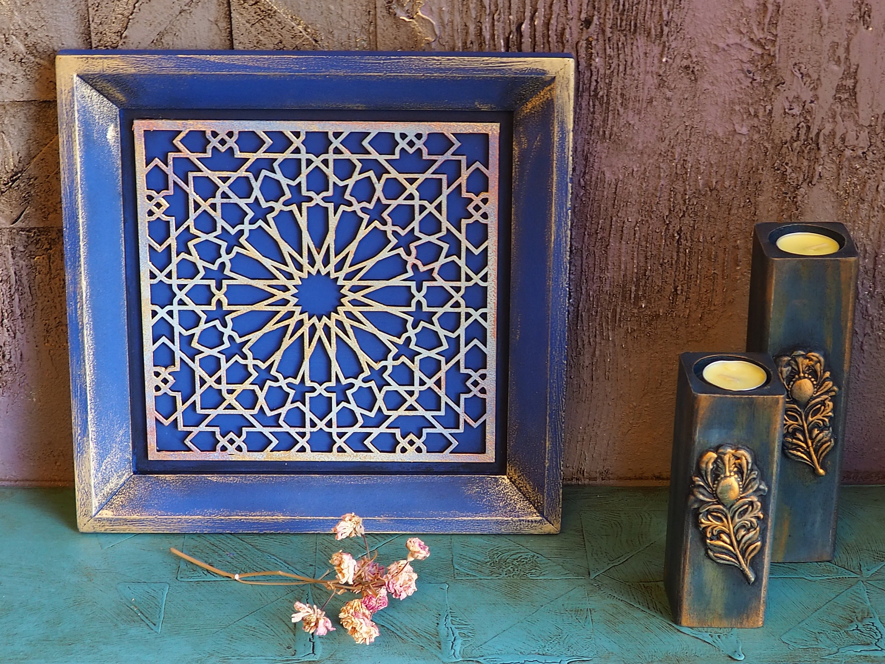 Wooden Decorative Frame With Turkish Motifs-Turkish - Etsy 日本