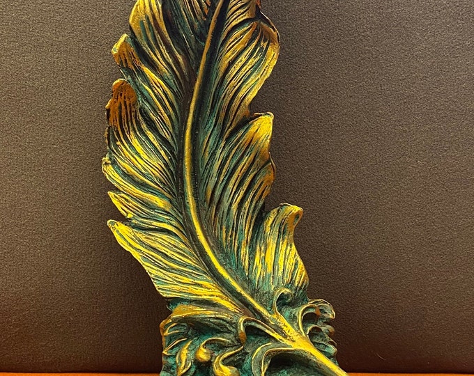 Feather Sculpture, Decorative Objects, Bohemian Bookshelf Decor ...