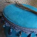 Turkish Turquoise Velvet Fabric Decorative Pouffe and 2 FREE - Etsy